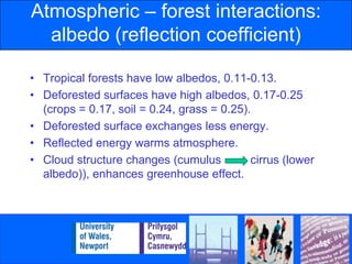 Tropical forests and climate | PPTX