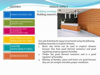 Tropical green building design | PPTX