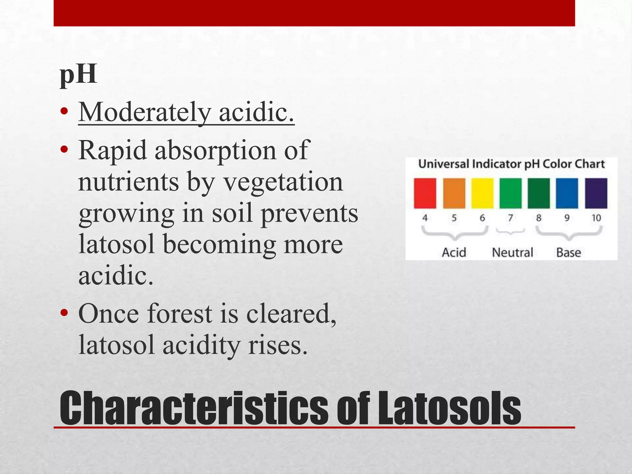 Tropical Latosols - Soils | PPTX