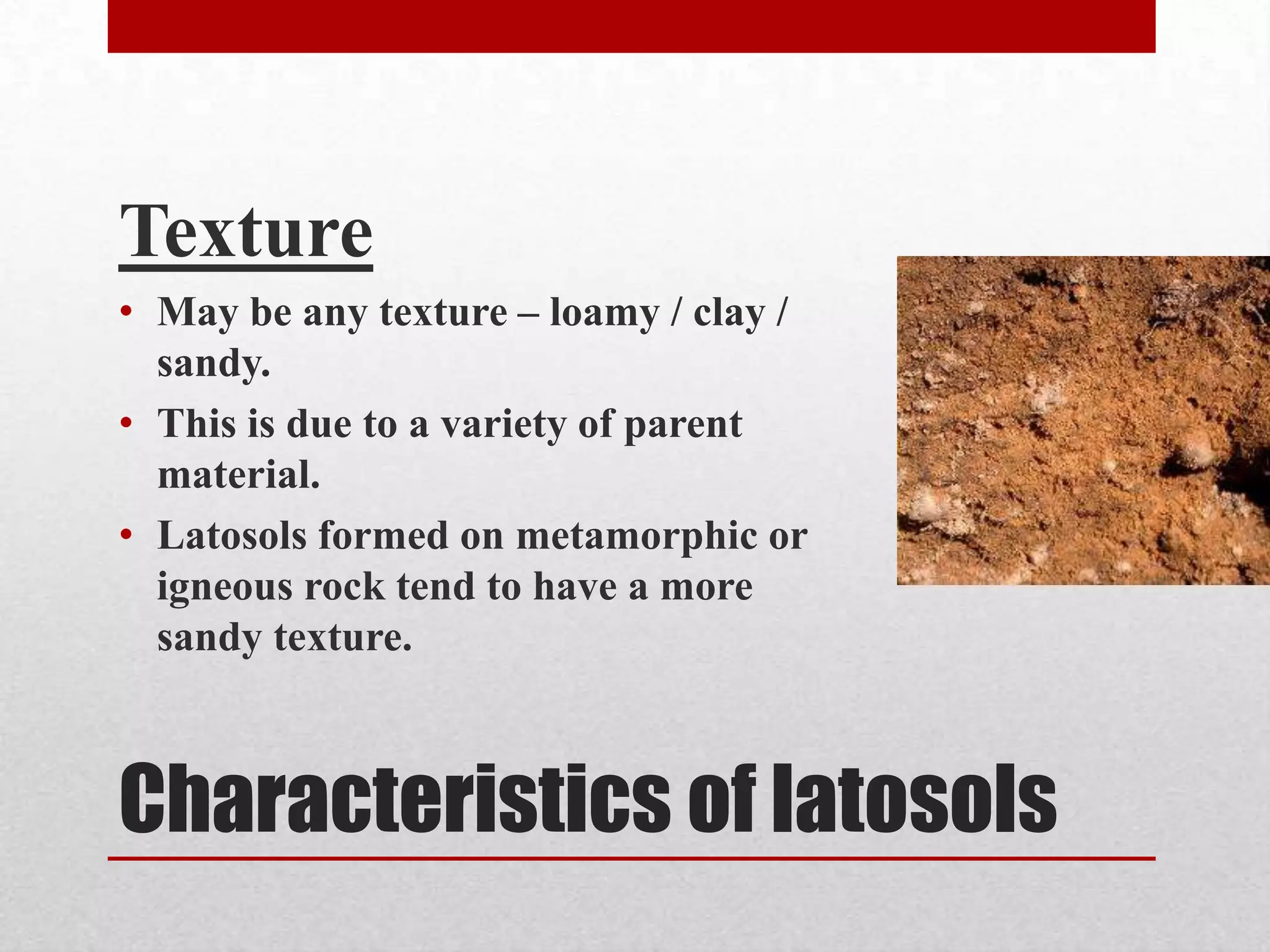 Tropical Latosols - Soils | PPTX