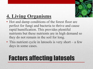 Tropical Latosols - Soils | PPTX