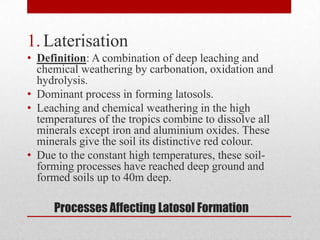 Tropical Latosols - Soils | PPTX