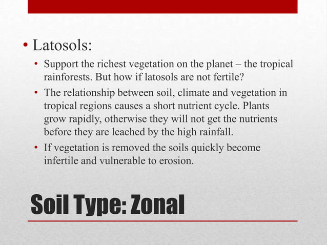 Tropical Latosols - Soils | PPTX