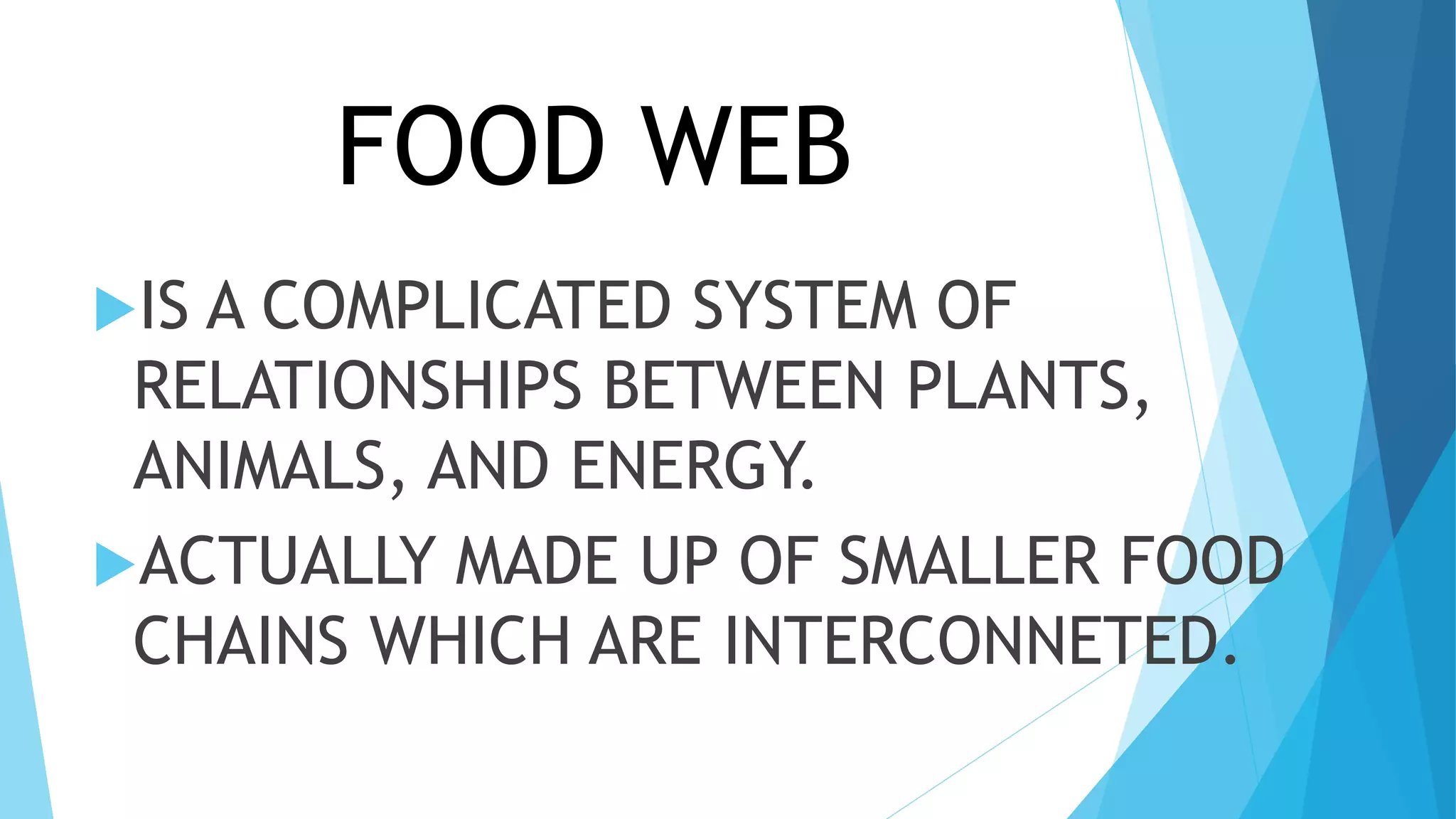 Tropical levels and food chains | PPTX