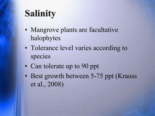 Tropical mangroove ecosystem | PPTX