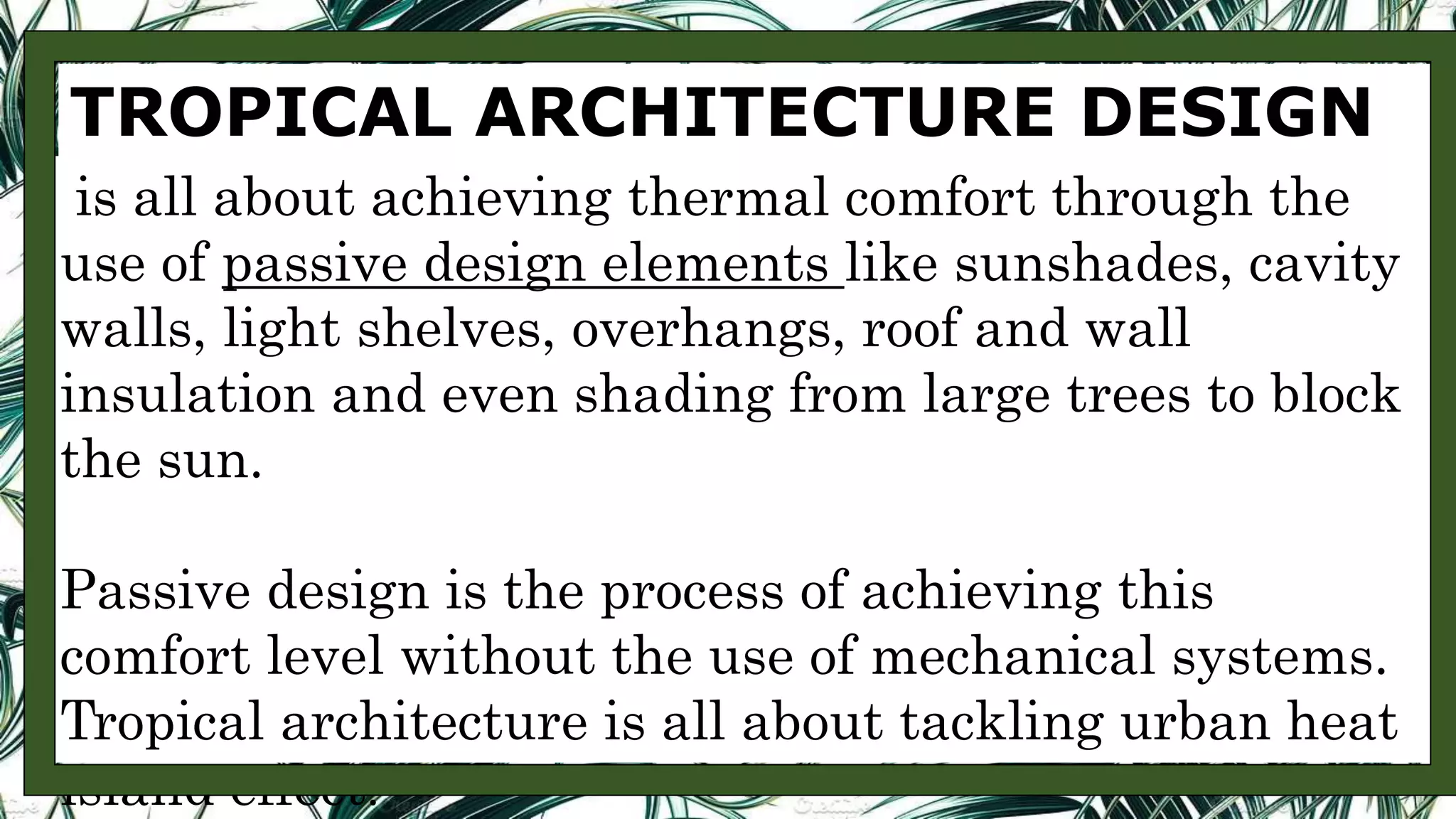 Tropical Design | PPTX