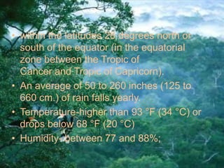 Tropical rainforest | PPTX