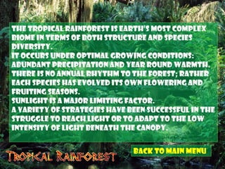 Tropical Rainforest Biome | PPT