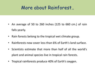 TROPICAL RAINFOREST | PPTX