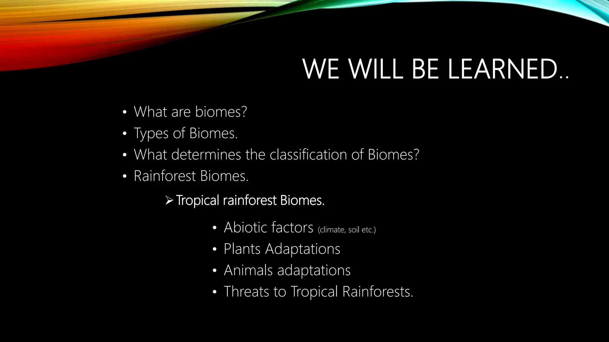 Tropical rainforest biomes | PPTX