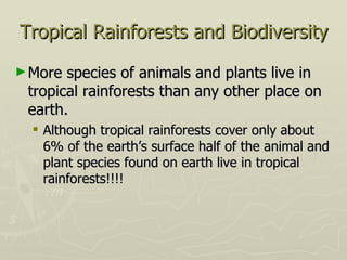 Tropical rainforests | PPT