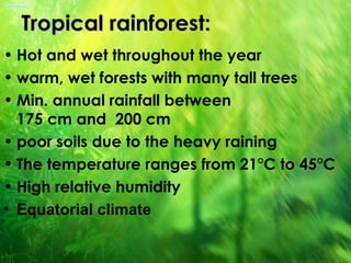 Tropical rainforests | PPT