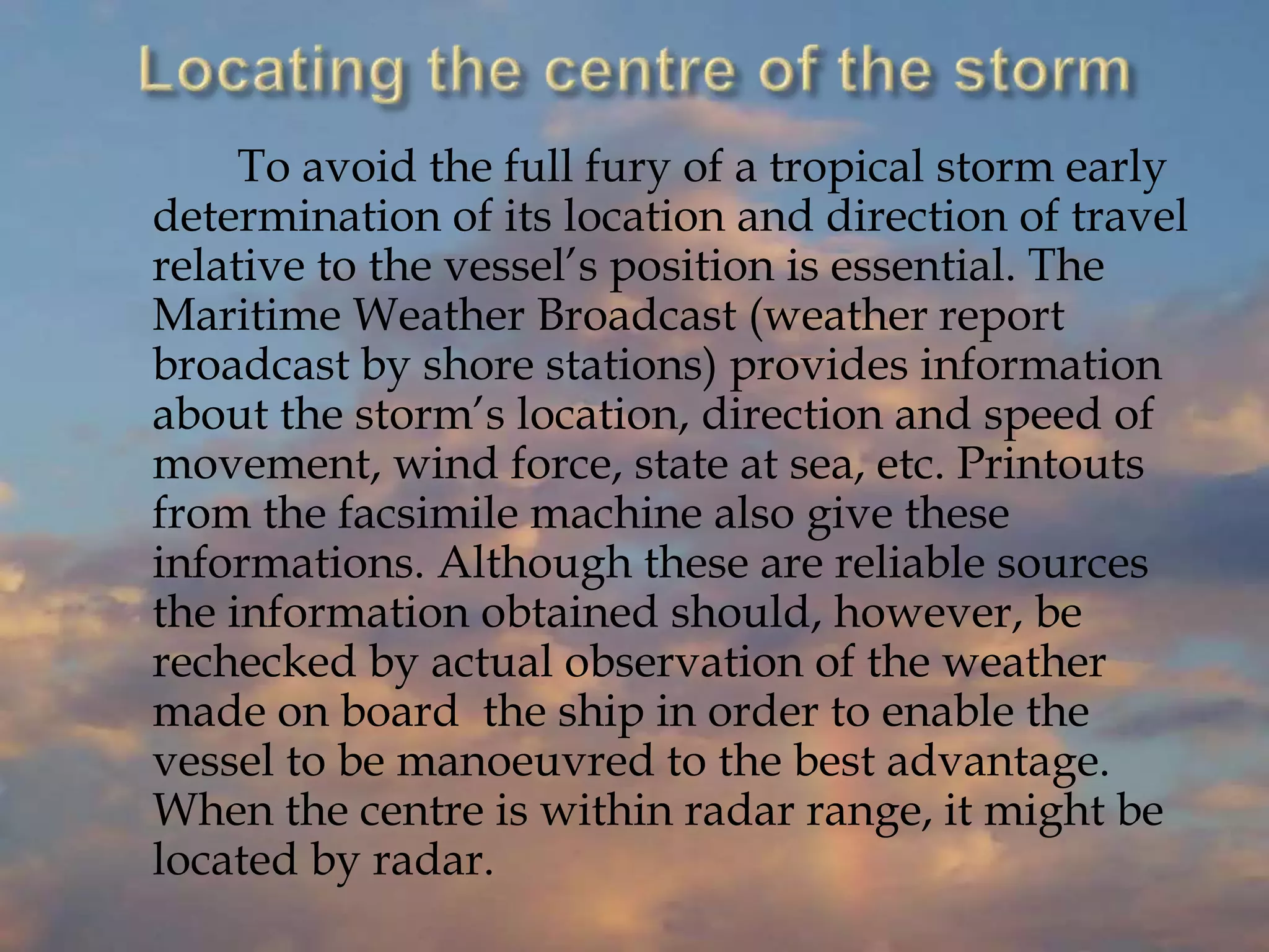 TROPICAL RVOLVING STORM.ppt | Geography | Science