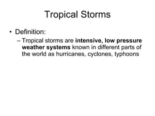 Tropical storms | PPT