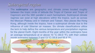 Tropical And Subtropical Basins Of The World | PPTX