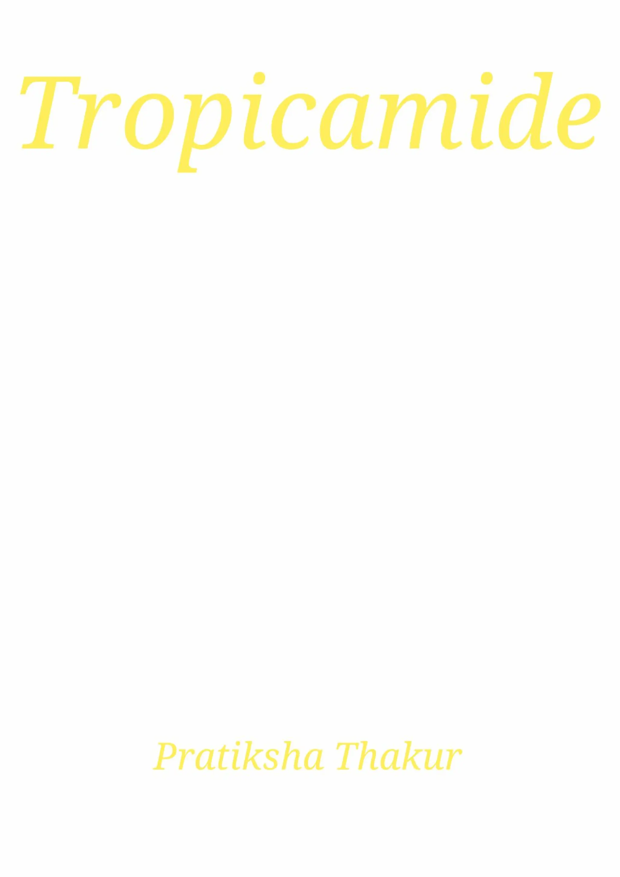Tropicamide | PDF
