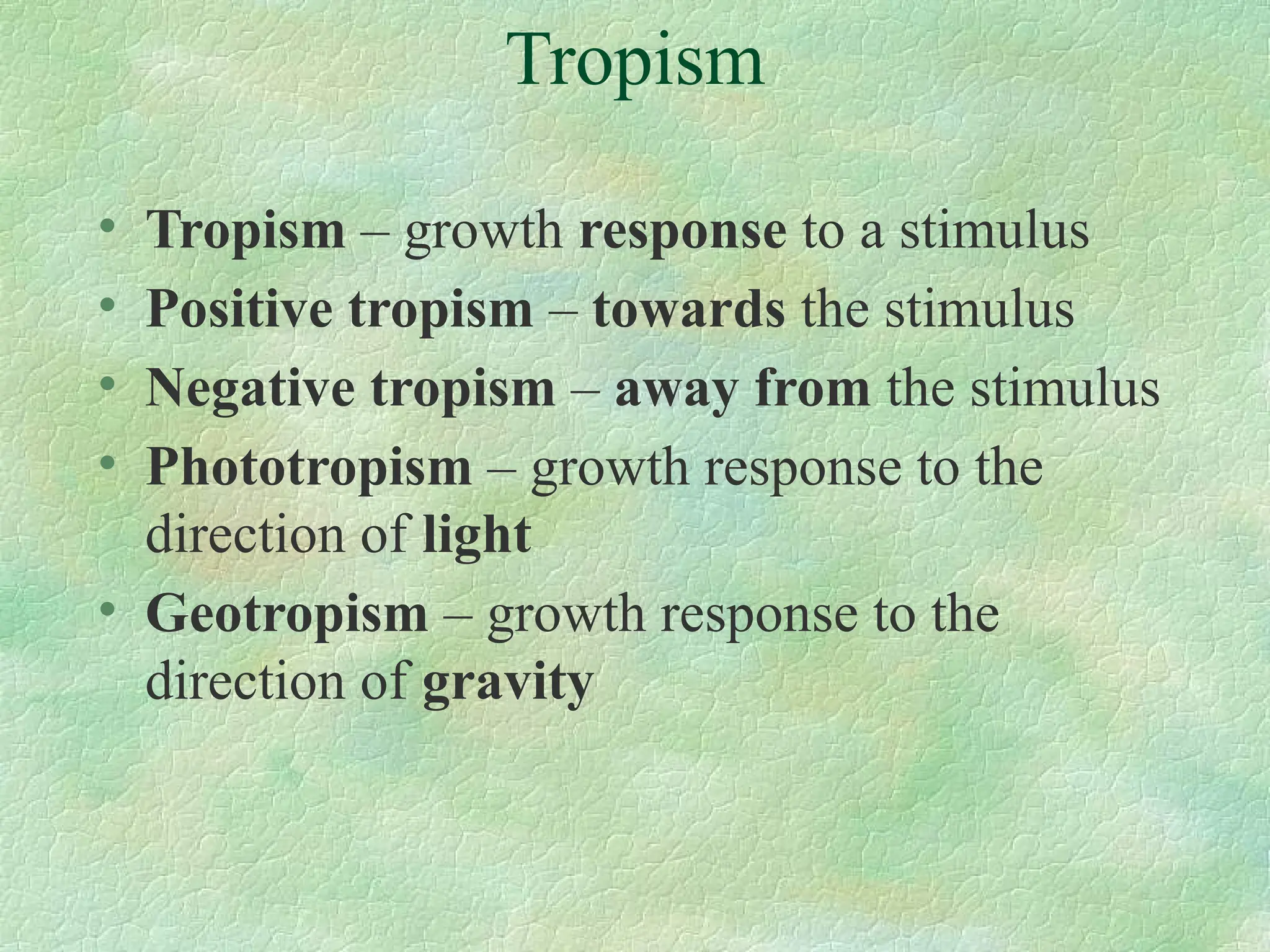 Tropism.pptx focus on photo and geotropism | PPTX