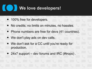 Tropo Presentation | PPT