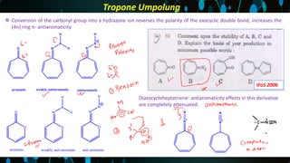 Tropone & Tropolones Aromaticity | PDF