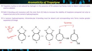 Tropone & Tropolones Aromaticity | PDF | Chemistry | Science