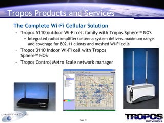 Tropos Sales Overview 081704 | PPT