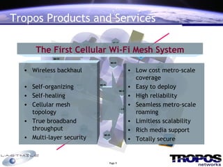 Tropos Sales Overview 081704 | PPT