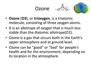 Tropospheric ozone | PPTX