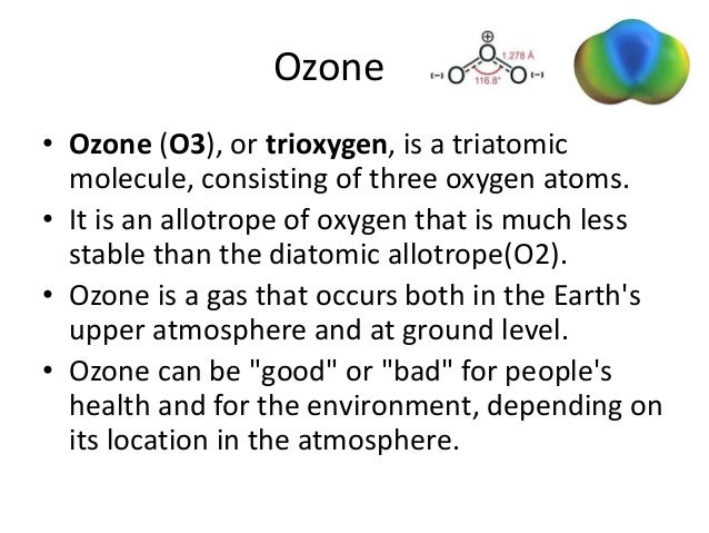 Tropospheric ozone