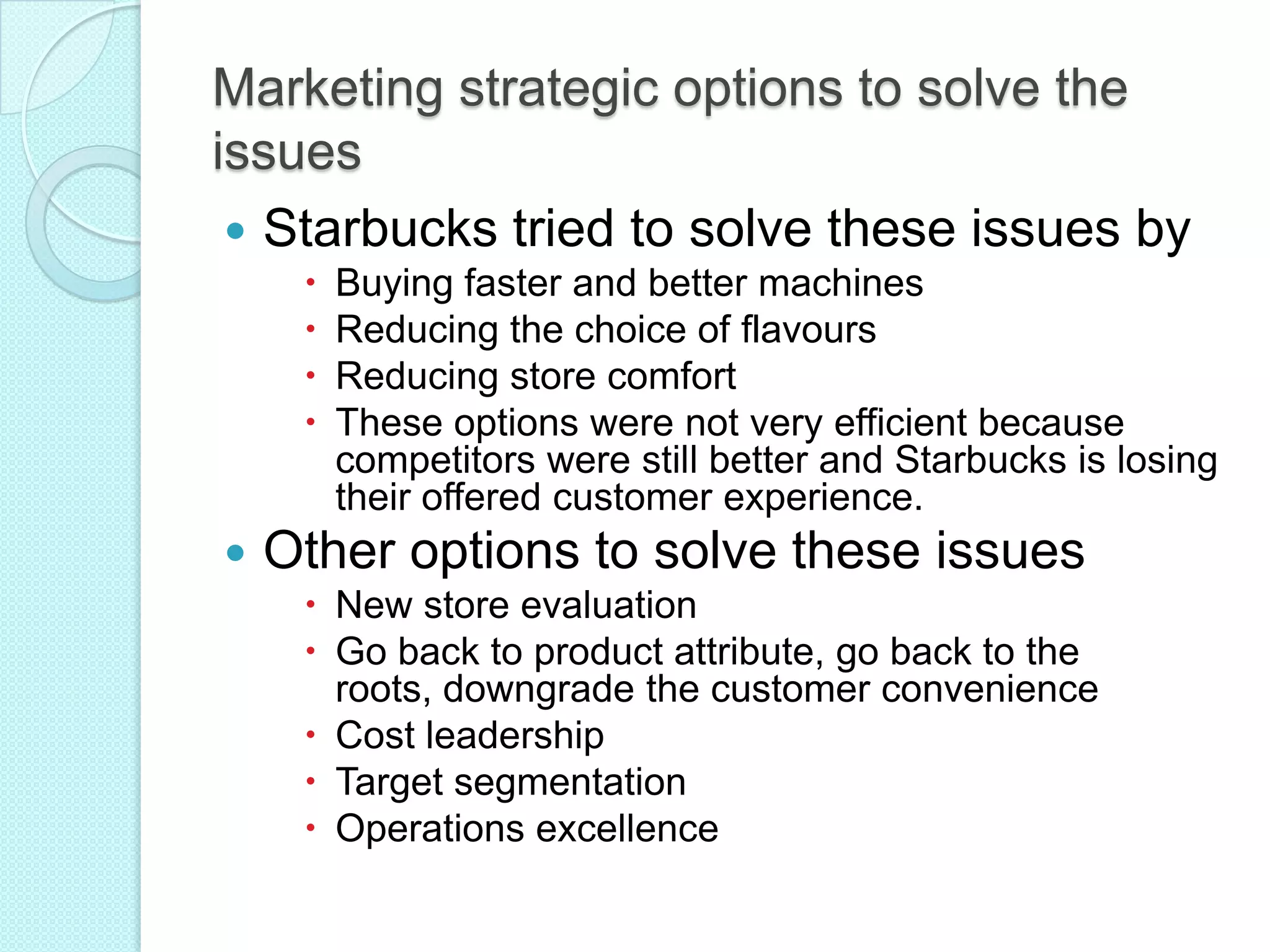 Trouble brews at starbucks | PPT