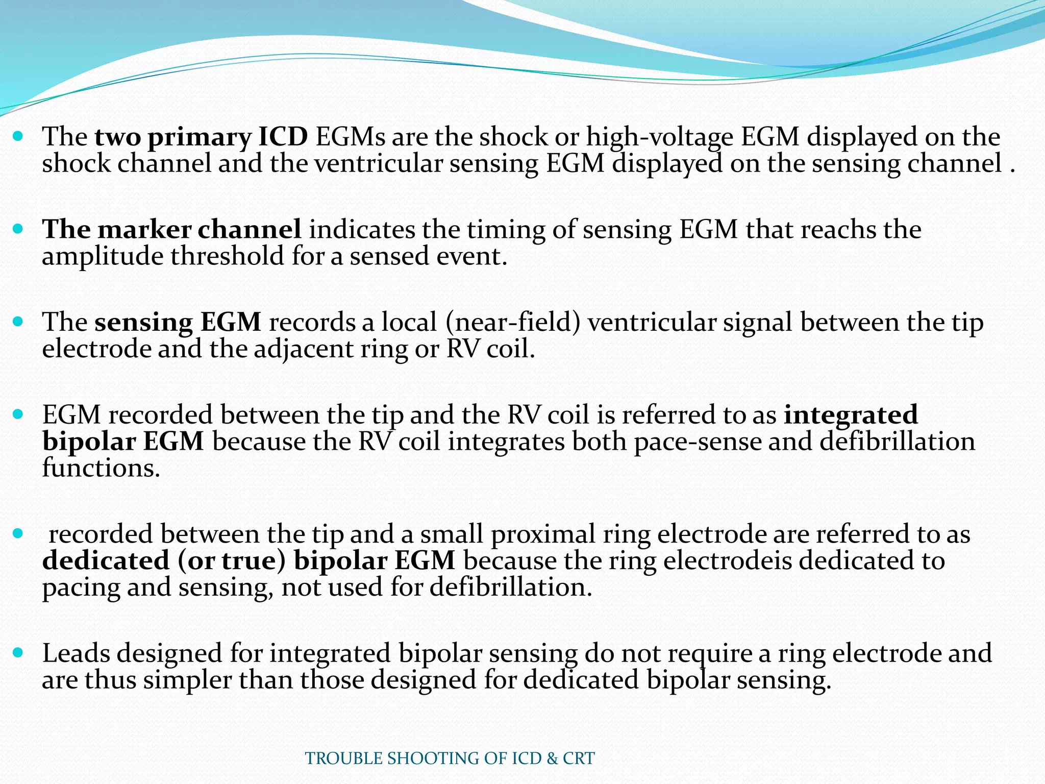 Trouble shoooting ICD AND CRT | PPTX