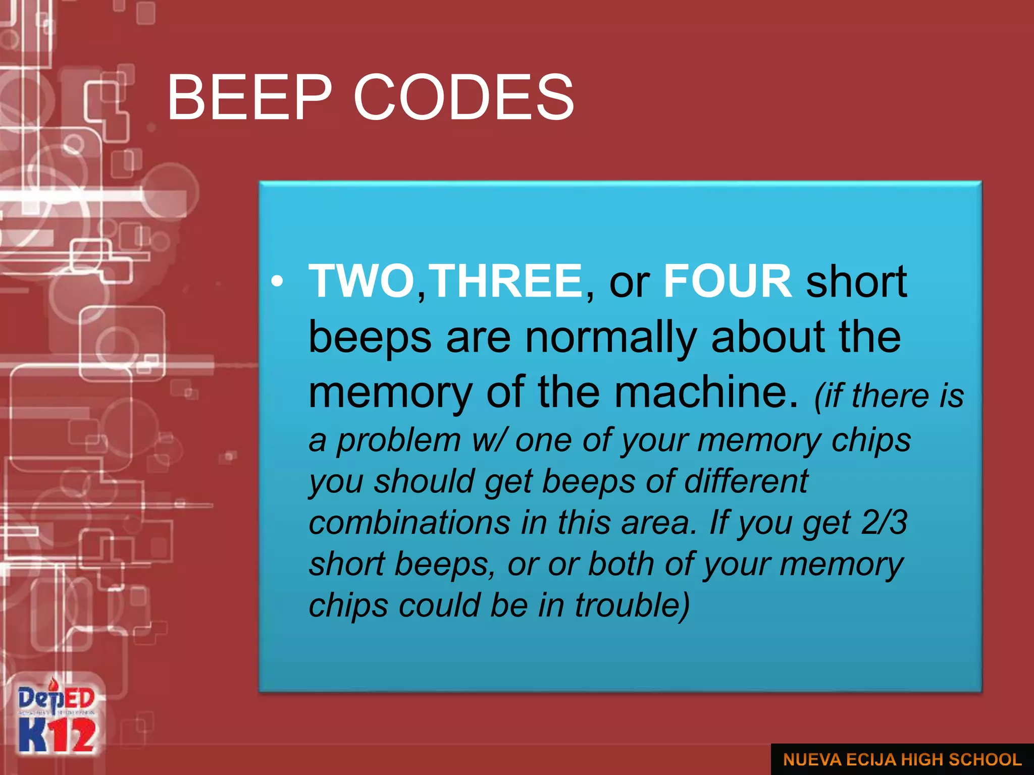 Troubleshoot beeping computers | PPTX