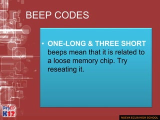 Troubleshoot beeping computers | PPTX