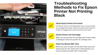Troubleshooting Methods to Fix Epson Printer not Printing Black Ink ...