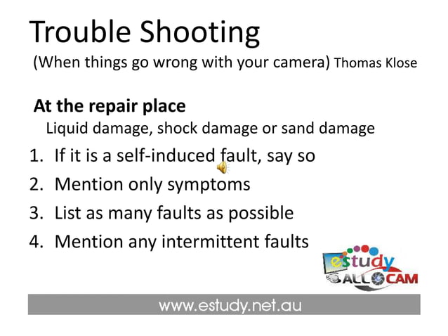 Trouble shooting | PPTX