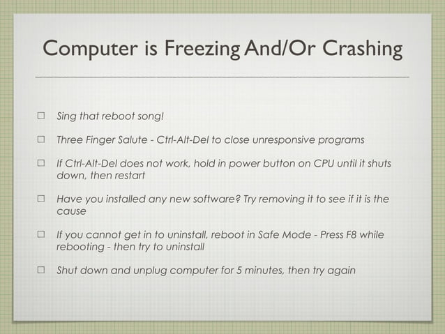 Basic Computer Troubleshooting | PDF