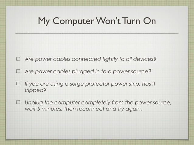 Basic Computer Troubleshooting | PDF
