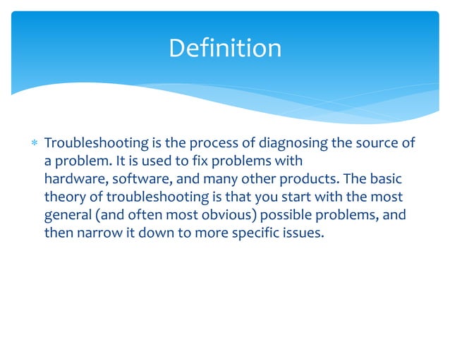 Troubleshooting | PPTX