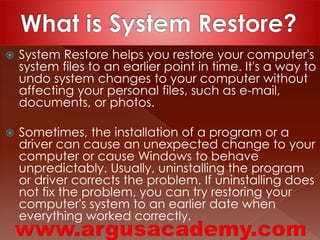 COMPUTER Trouble shooting | PPSX | Operating Systems | Computer ...