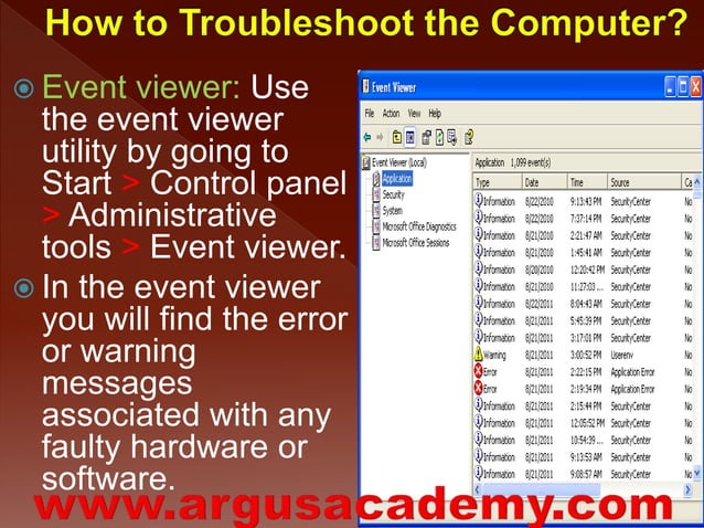 COMPUTER Trouble shooting | PPT