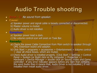 System Troubleshooting | PPTX