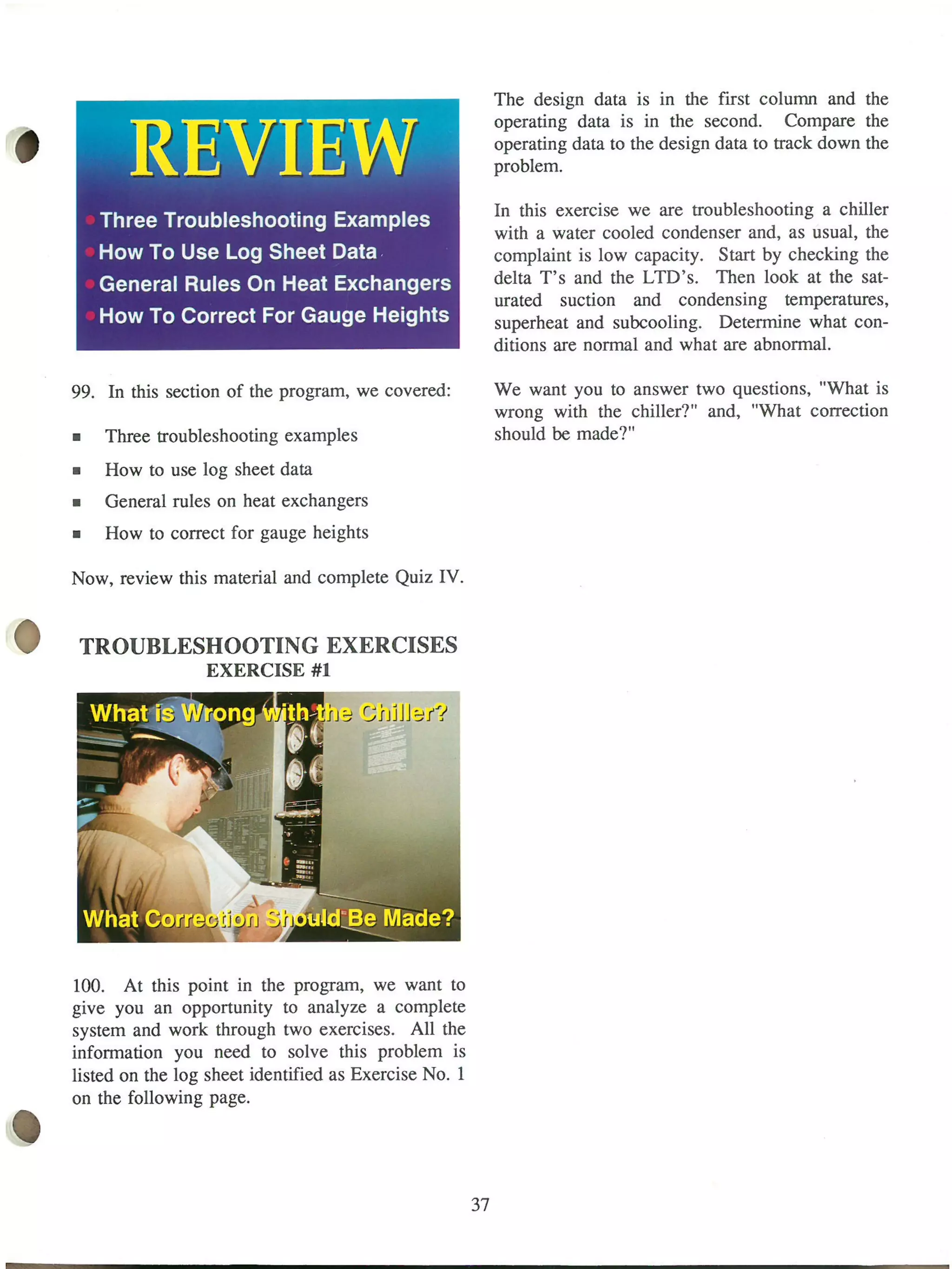 Troubleshooting reciprocating LIQUID CHILLER | PDF