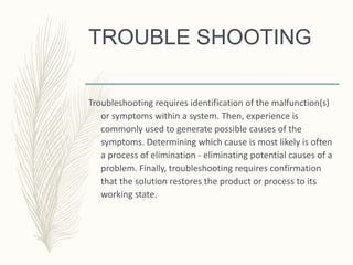 Trouble shooting | PPTX