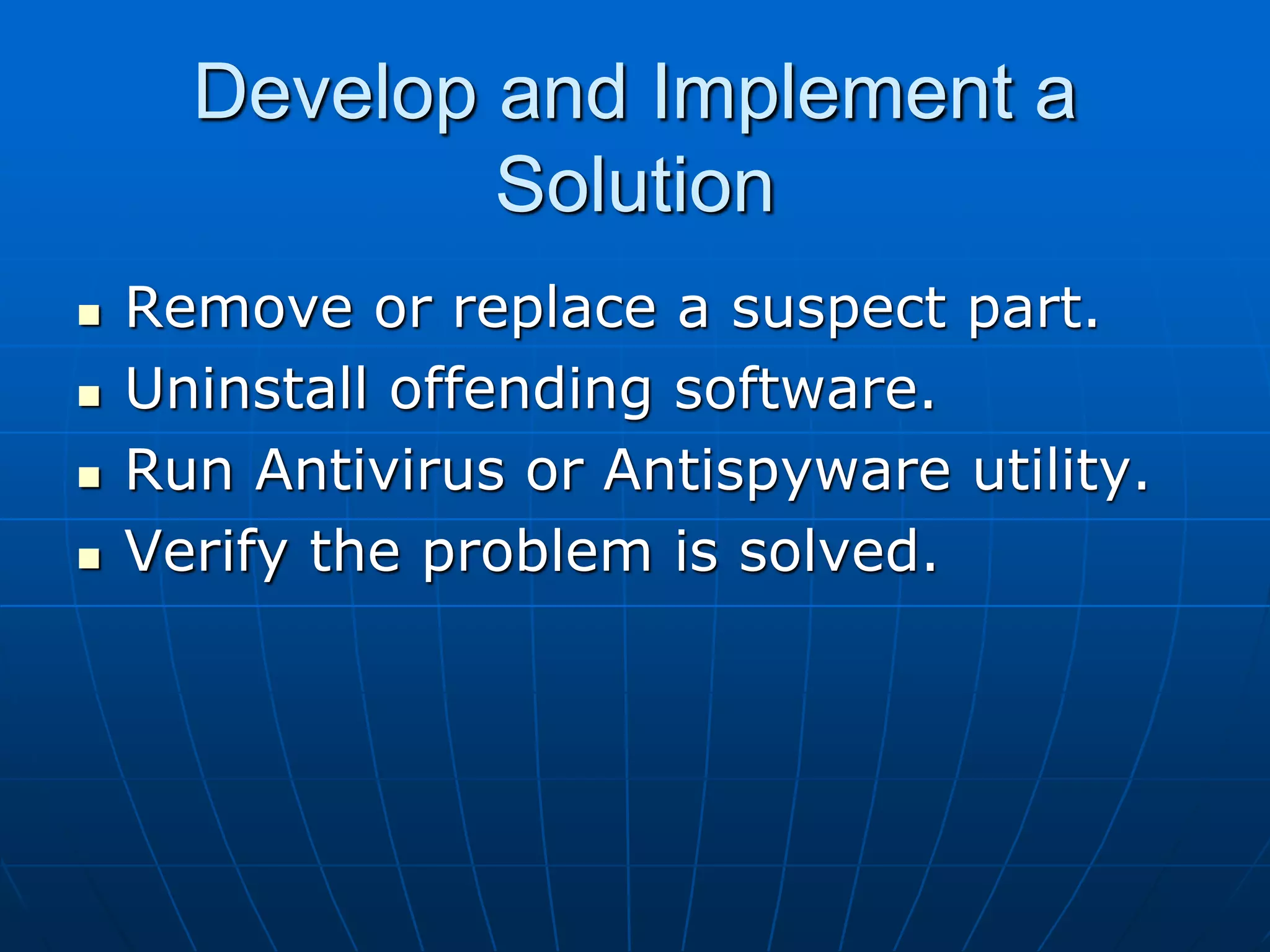 Troubleshooting Ppt