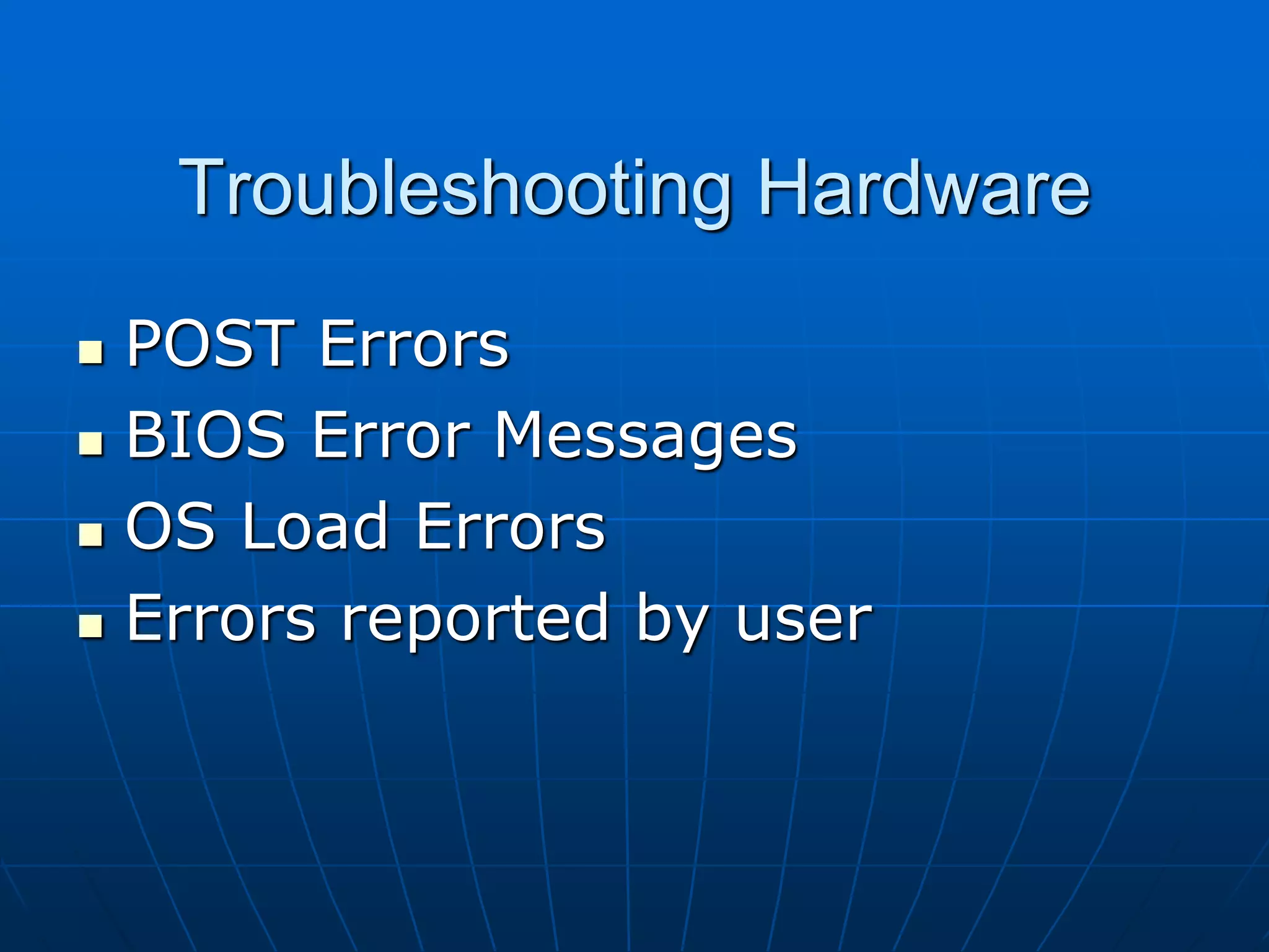 Troubleshooting Ppt
