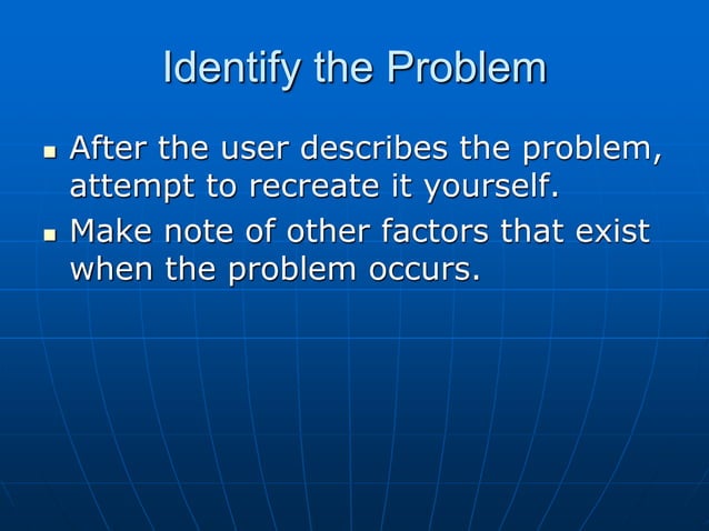 Troubleshooting.ppt | Operating Systems | Computer Software and ...