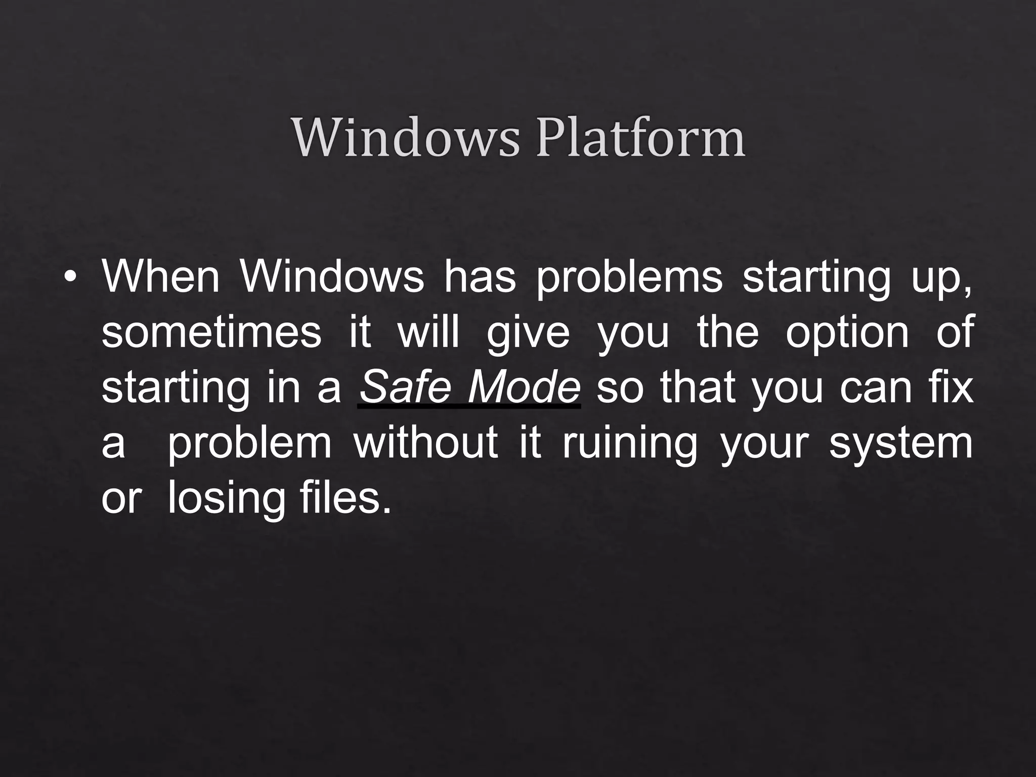Troubleshootingpptx Operating Systems Computer Software And