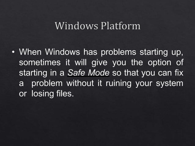 TROUBLESHOOTING.pptx | Operating Systems | Computer Software and Applications