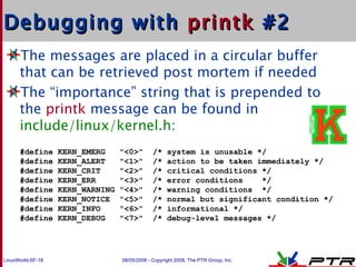 Troubleshooting Linux Kernel Modules And Device Drivers | PPT