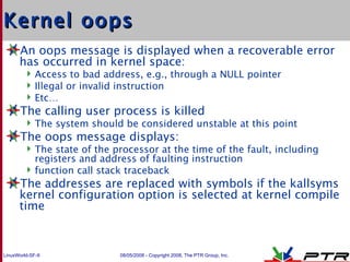 Troubleshooting Linux Kernel Modules And Device Drivers | PPT