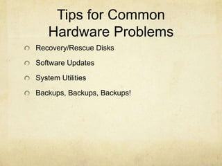 Trouble shooting a computer | PPTX